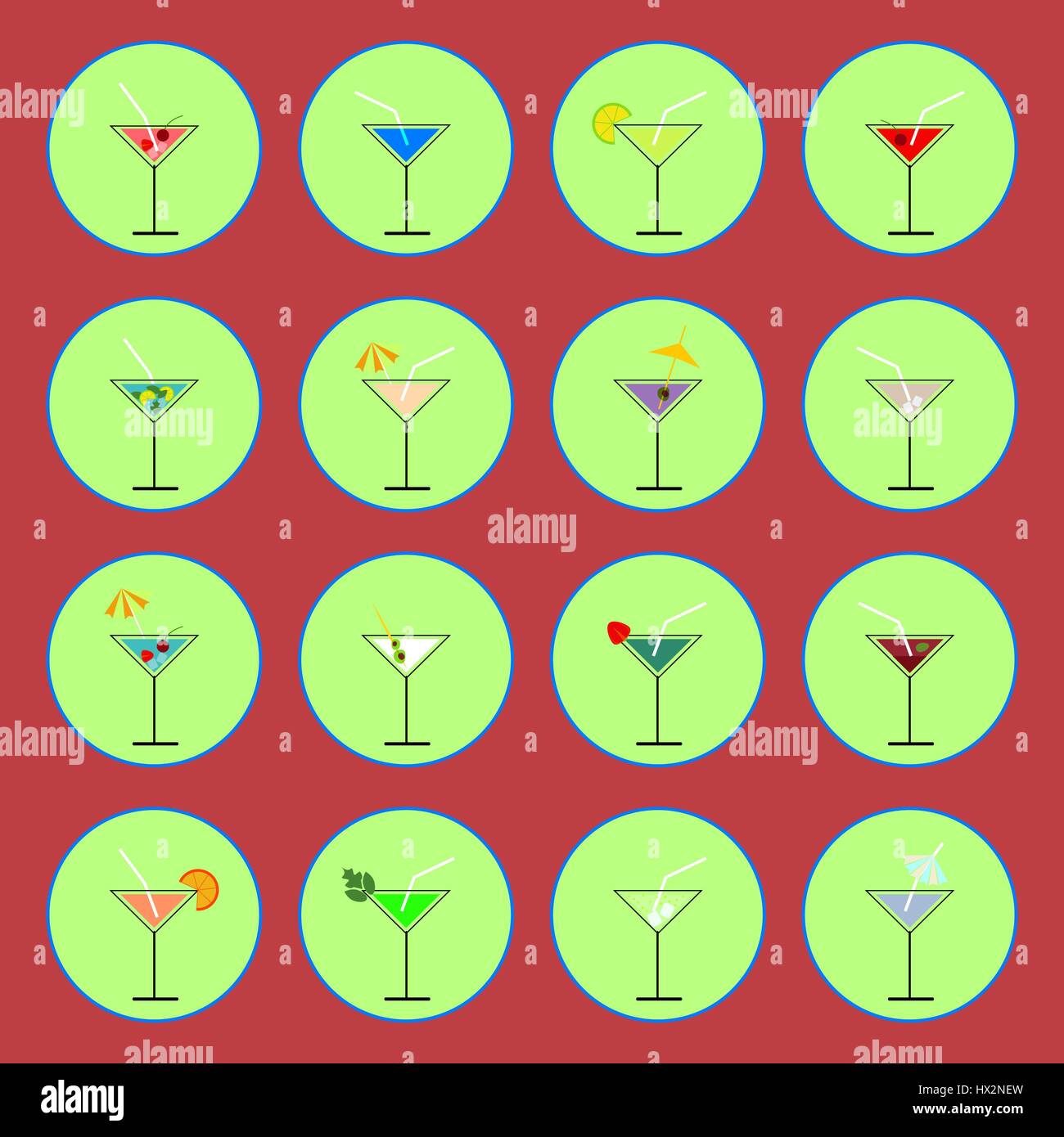 Red water in glass Stock Vector Images - Alamy