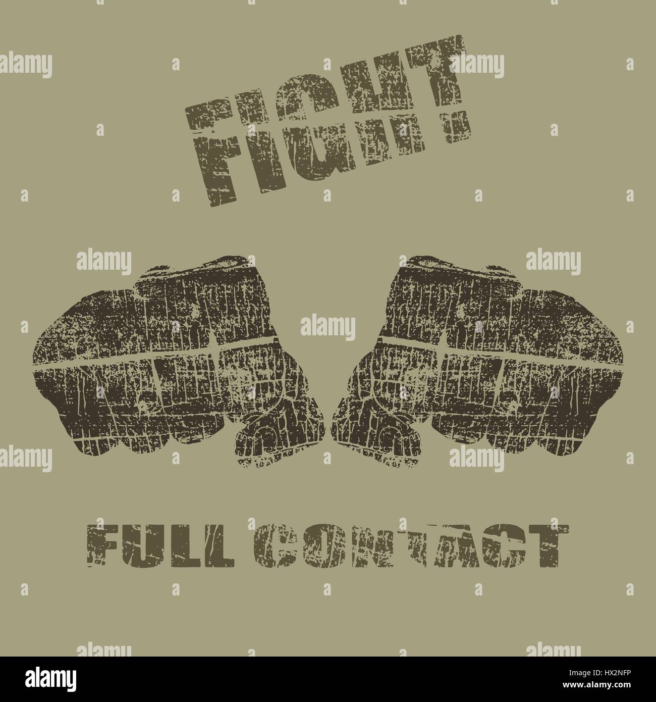 Vector fists, fists vector illustration with text Stock Vector Image ...