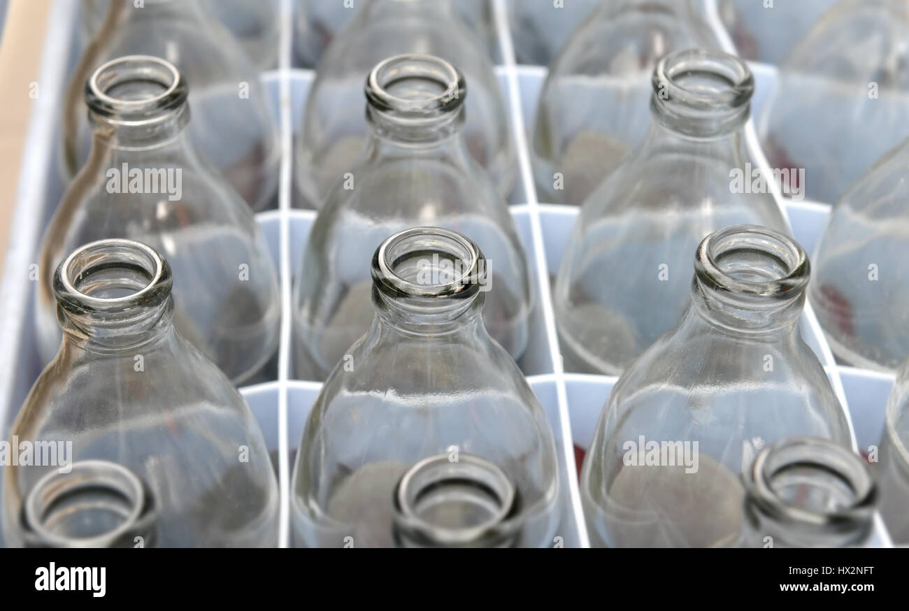 Empty soda glass bottles after use for recycle or reuse photo in ...