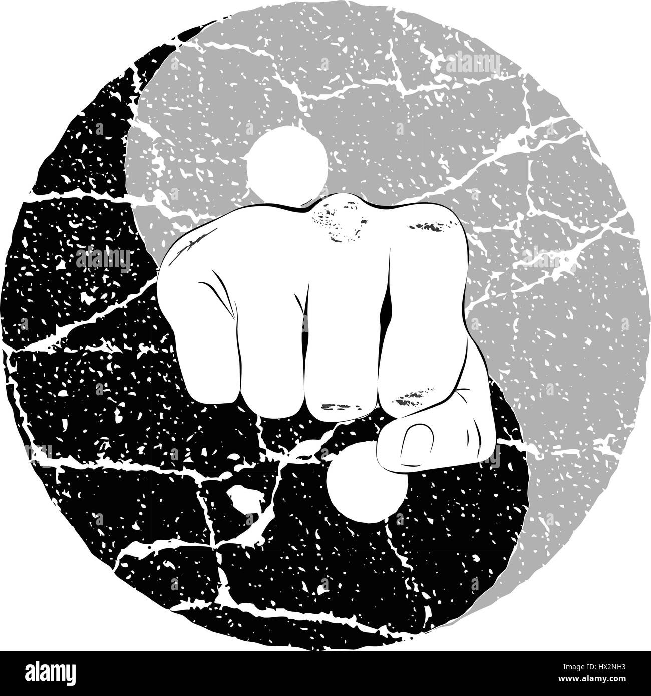 Yin yang sign in Black and White Stock Photos & Images - Alamy