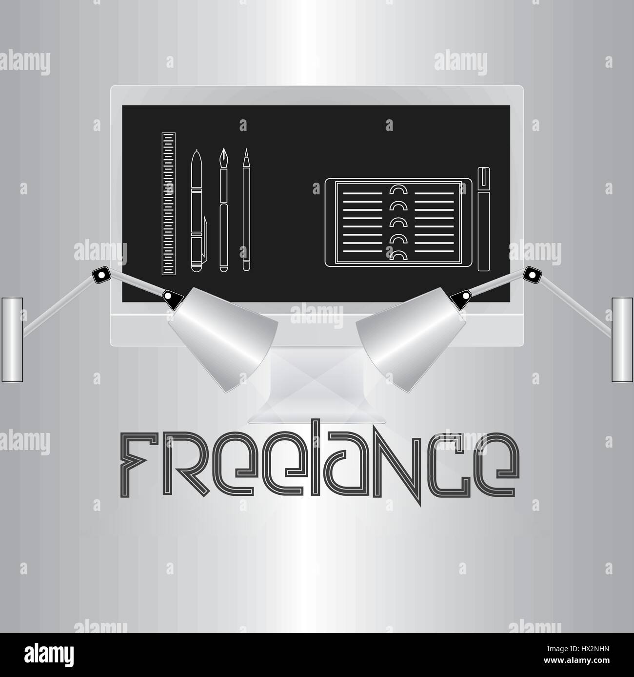 Freelance network Stock Vector Images - Alamy