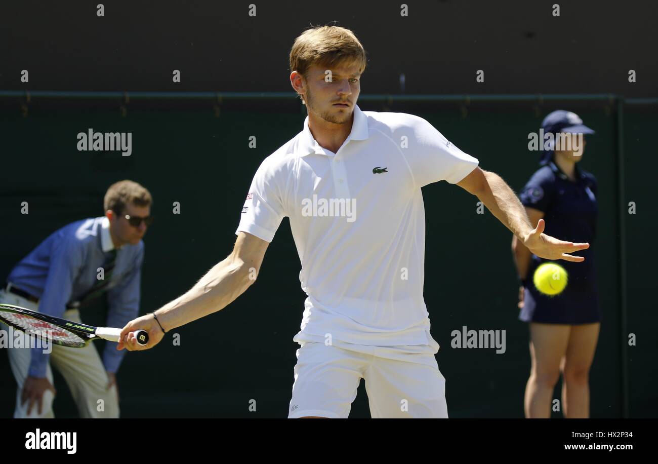 DAVID GOFFIN BELGIUM BELGIUM THE ALL ENGLAND TENNIS CLUB WIMBLEDON ...