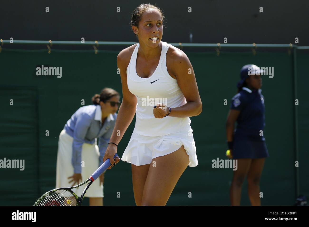MADISON KEYS CELEBRATES WIN USA THE ALL ENGLAND TENNIS CLUB WIMBLEDON ...