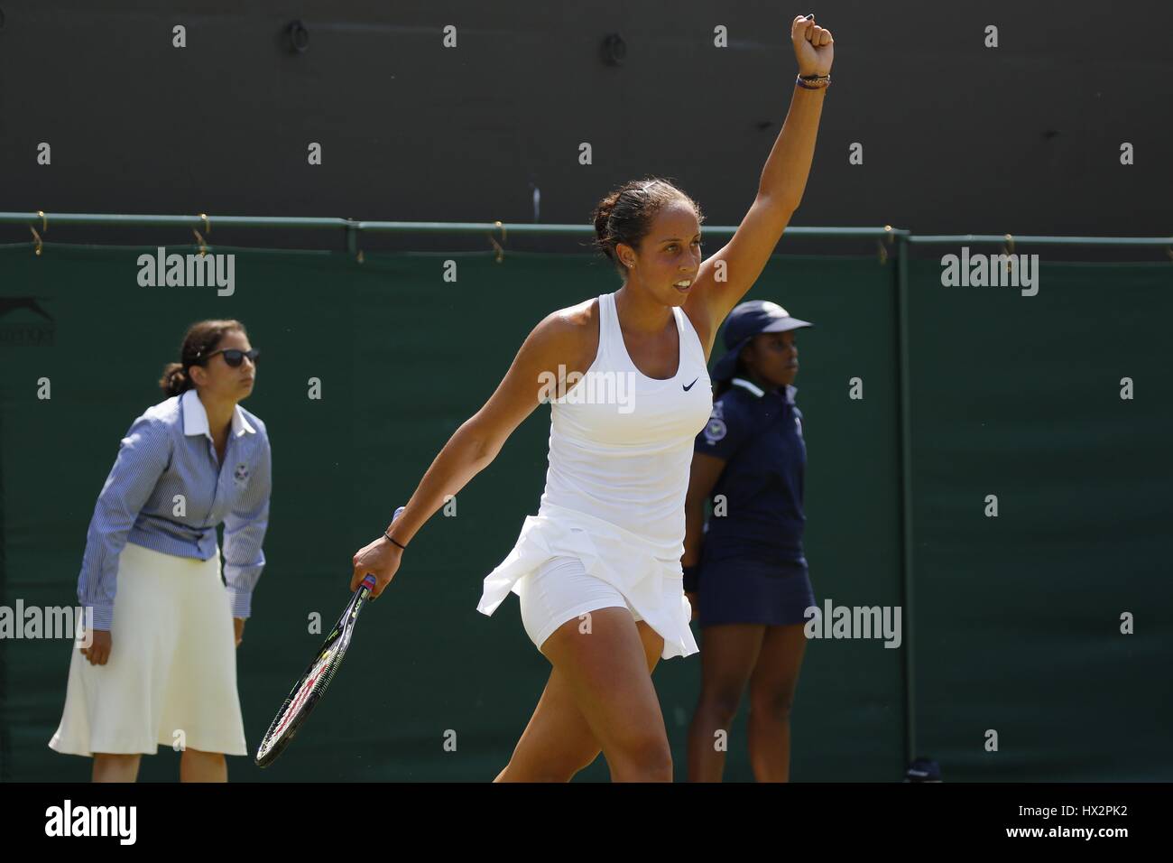 MADISON KEYS CELEBRATES WIN USA THE ALL ENGLAND TENNIS CLUB WIMBLEDON ...