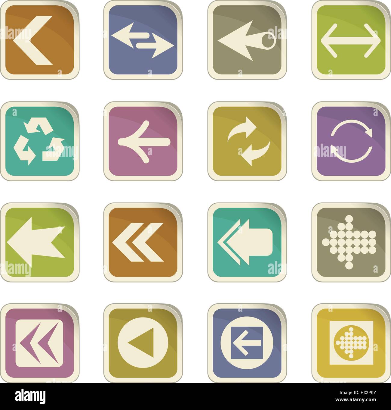 arrow vector icons for user interface design Stock Vector Image & Art ...