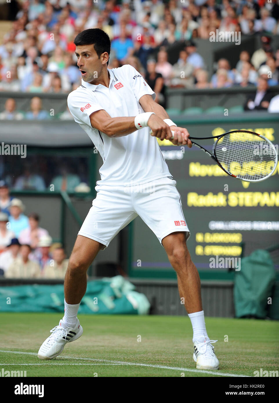 NOVAK DJOKOVIC SERBIA SERBIA THE ALL ENGLAND TENNIS CLUB WIMBLEDON ...