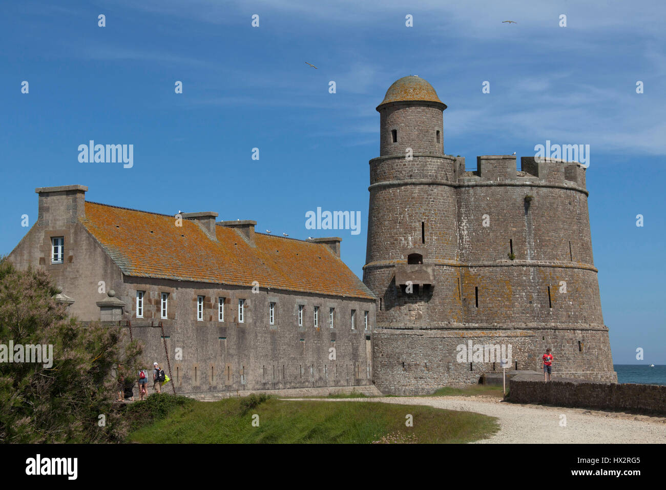 Tahitou Island (north-western France): Vauban Fort Stock Photo - Alamy