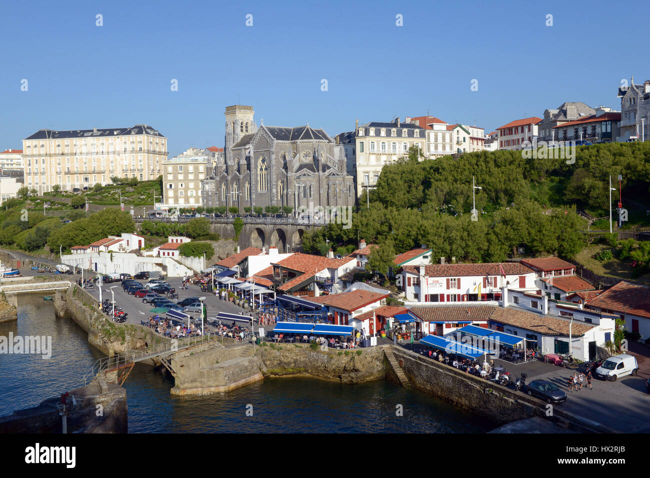 Biarritz (south-western France): the fishermen's port Stock Photo - Alamy
