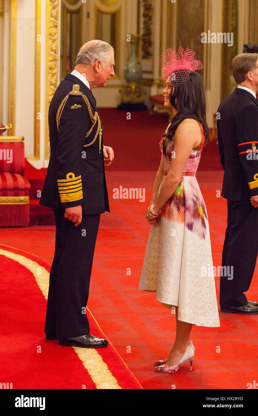Miss Samantha Quek from Wirral is made an MBE (Member of the Order of ...