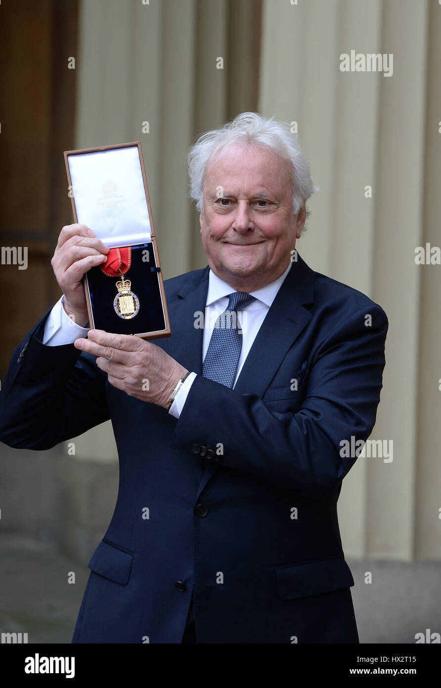 Sir Richard Eyre after being made a member of the Companion of Honour ...
