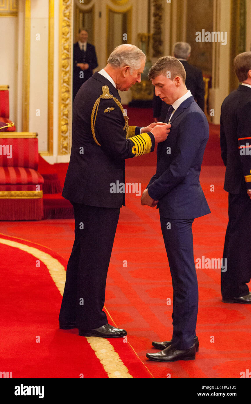 Mr. Louis Rolfe from Cambridge is made an MBE (Member of the Order of ...