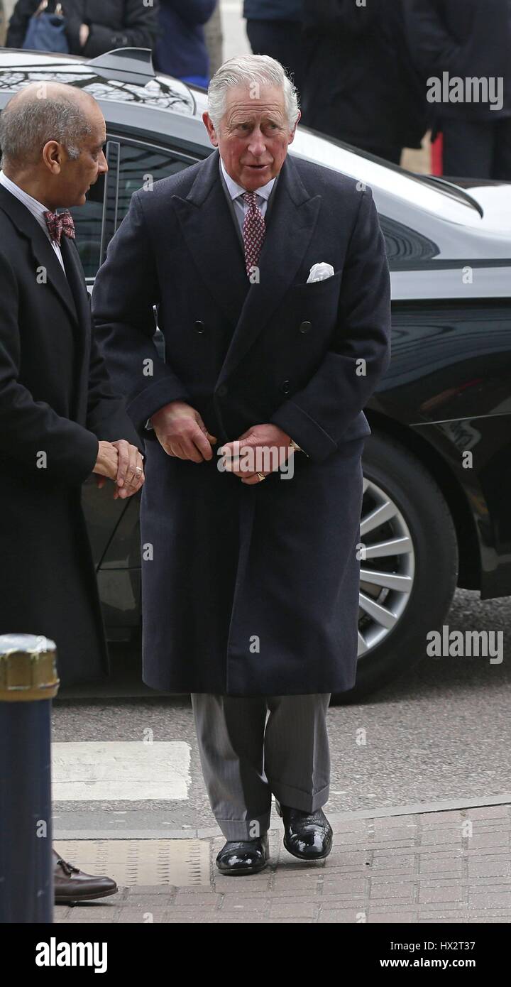 The Prince of Wales arrives to meet paramedics and support staff who ...