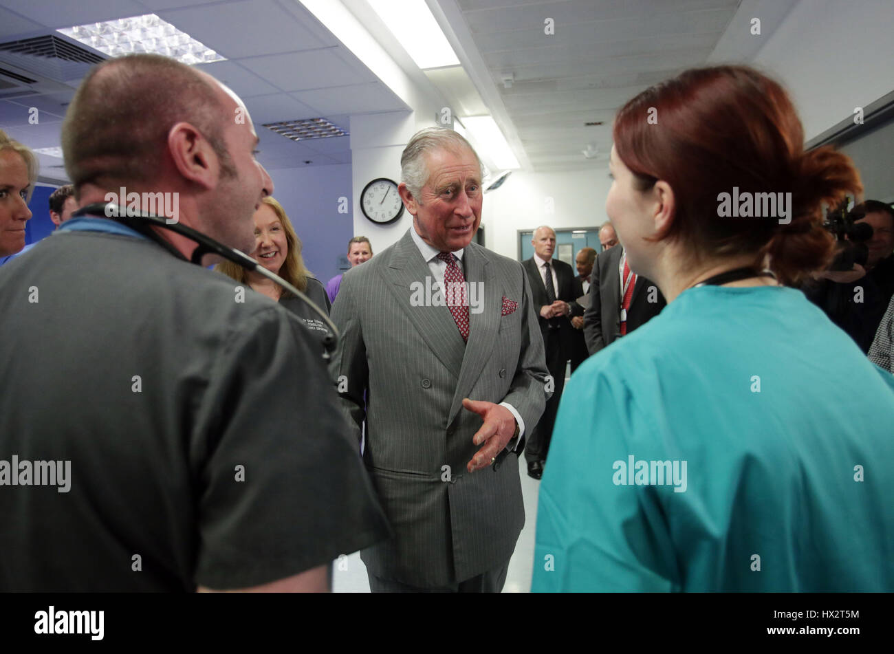 The Prince of Wales meets paramedics and support staff who assisted ...