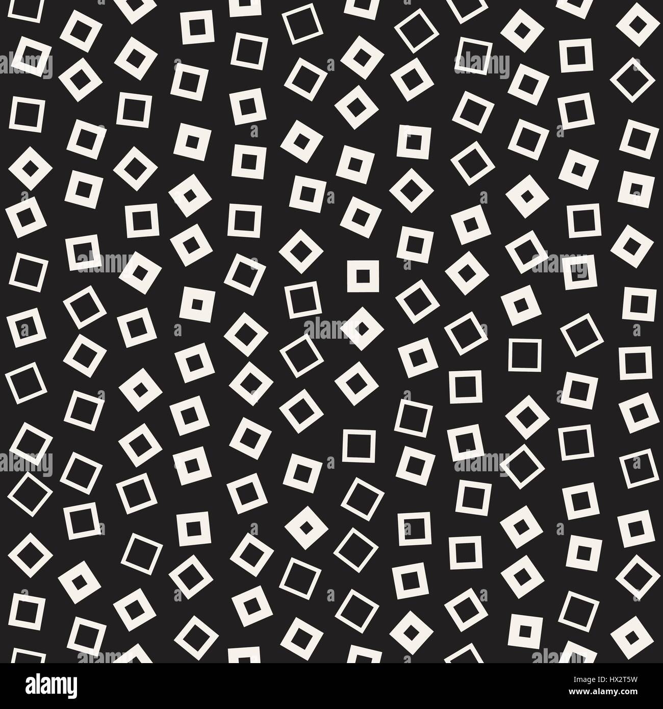 Trendy Texture With Scattered Geometric Shapes. Vector Seamless Pattern ...
