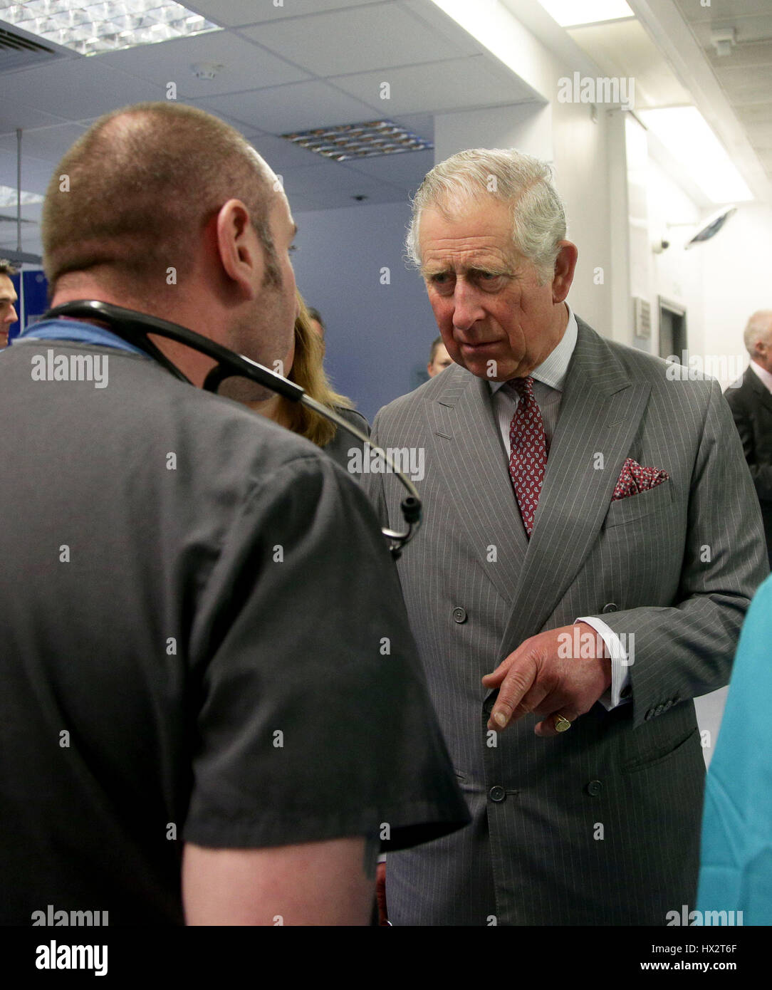 The Prince of Wales meets paramedics and support staff who assisted ...