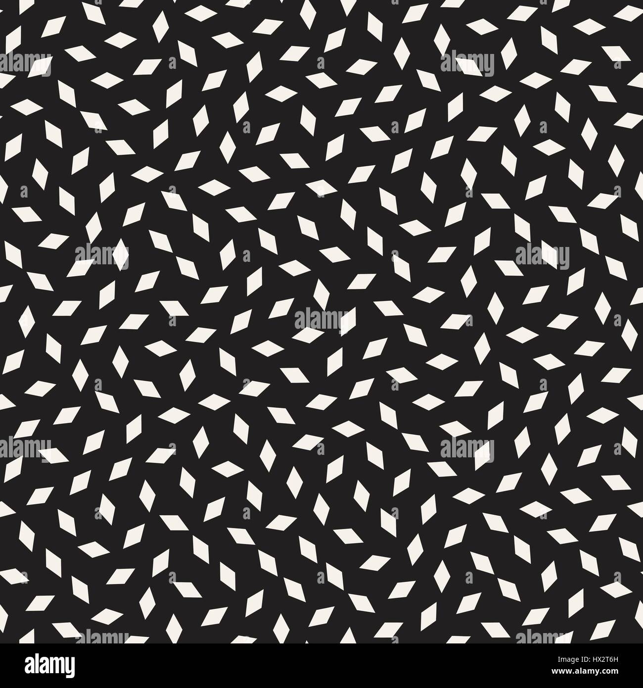 Trendy Texture With Scattered Geometric Shapes. Vector Seamless Pattern ...