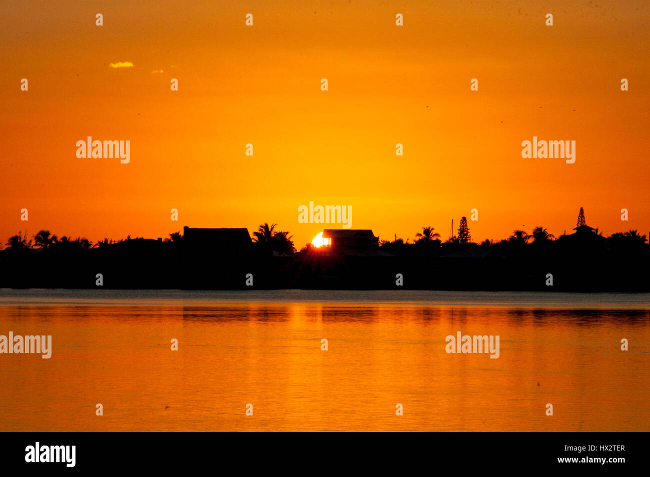 sunset in the Florida keys Stock Photo - Alamy