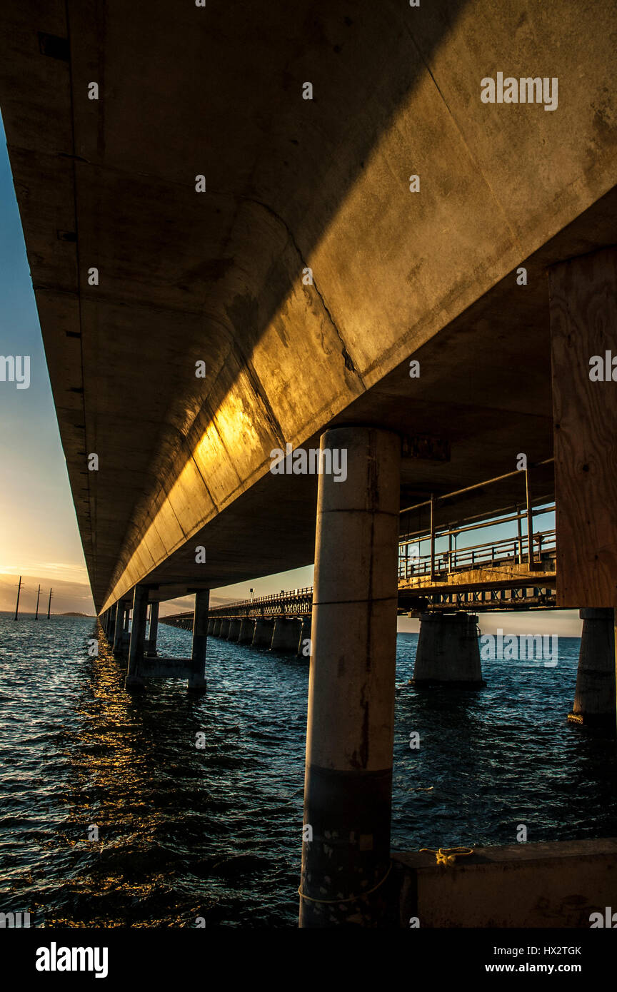 new seven mile bridge Stock Photo - Alamy