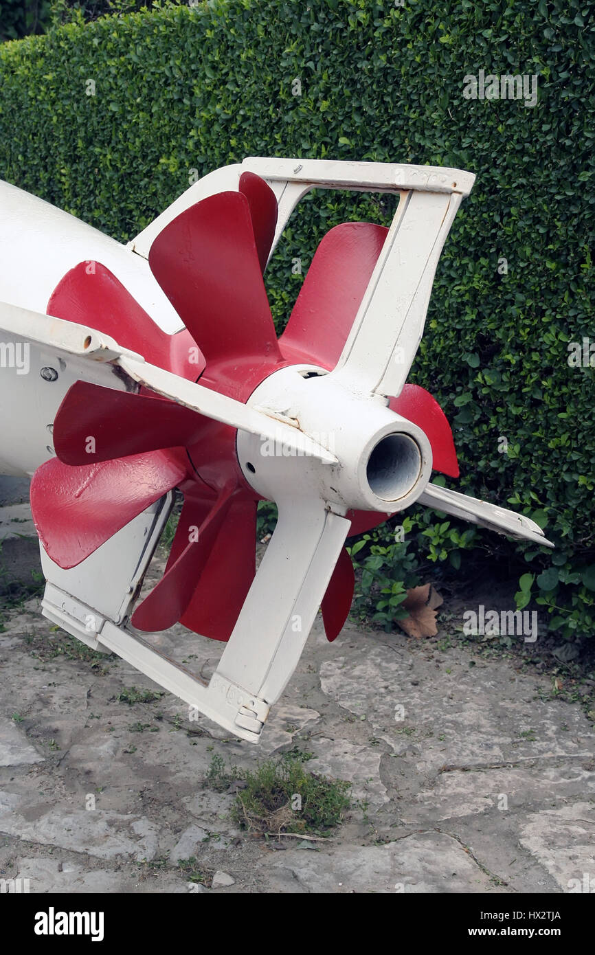 Torpedo missile propeller Stock Photo - Alamy