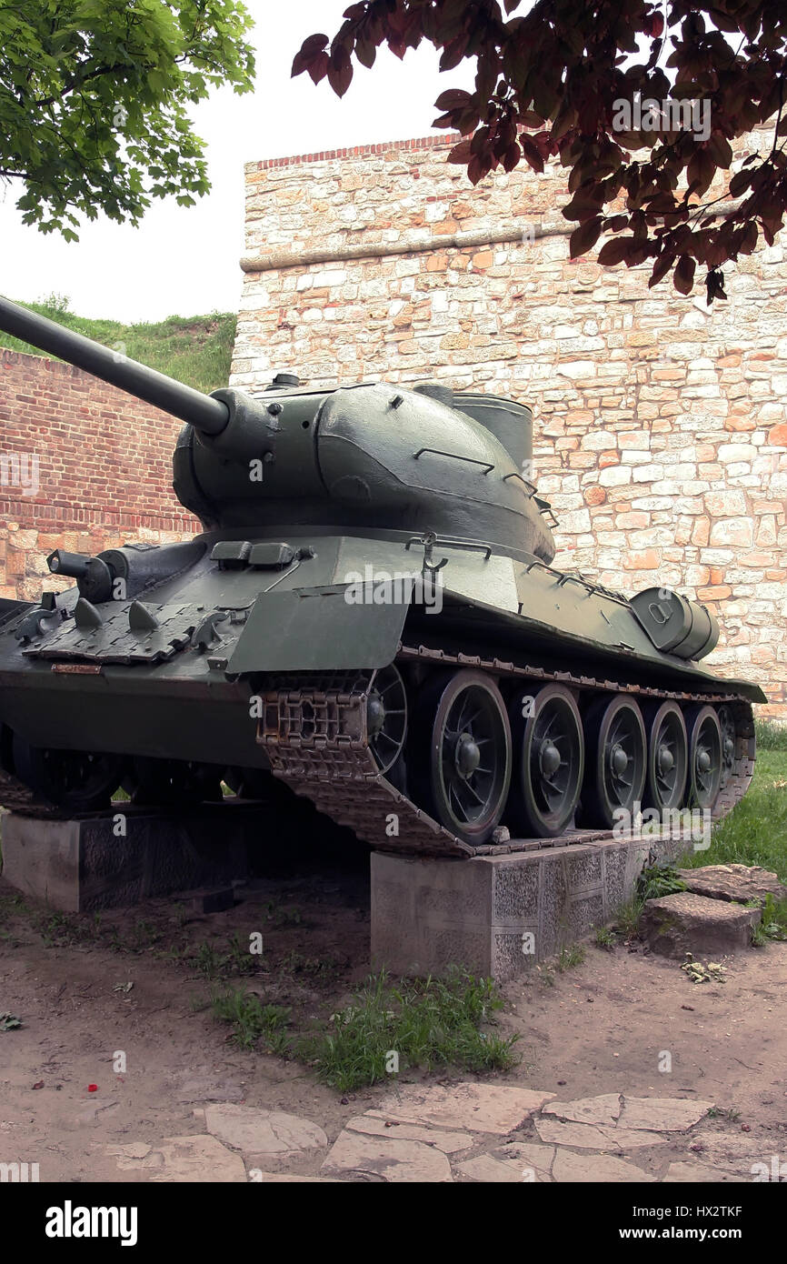 Second world war tanks. Obsolete tanks Stock Photo - Alamy