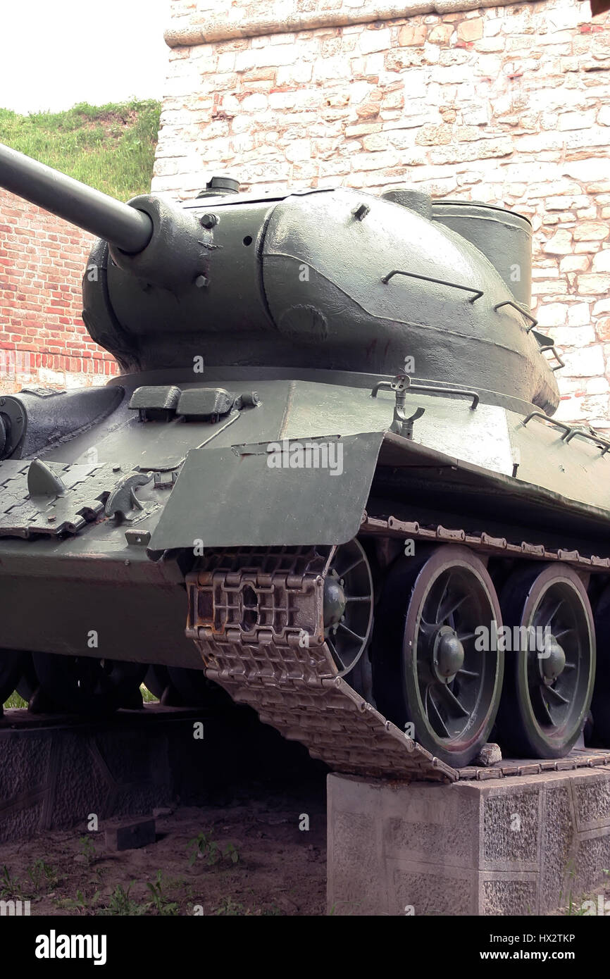 Second world war tanks. Obsolete tanks Stock Photo - Alamy