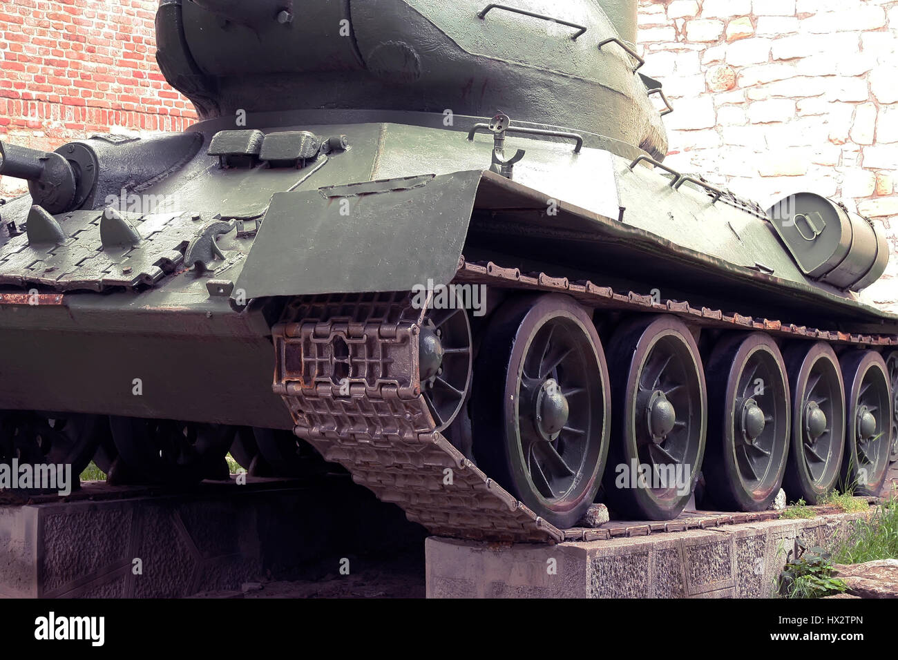 Second world war tanks. Obsolete tanks Stock Photo - Alamy