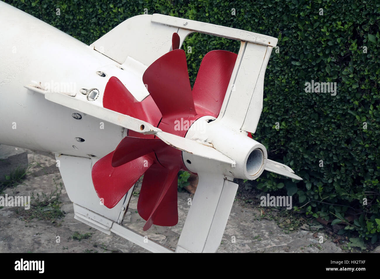 Torpedo missile propeller Stock Photo - Alamy