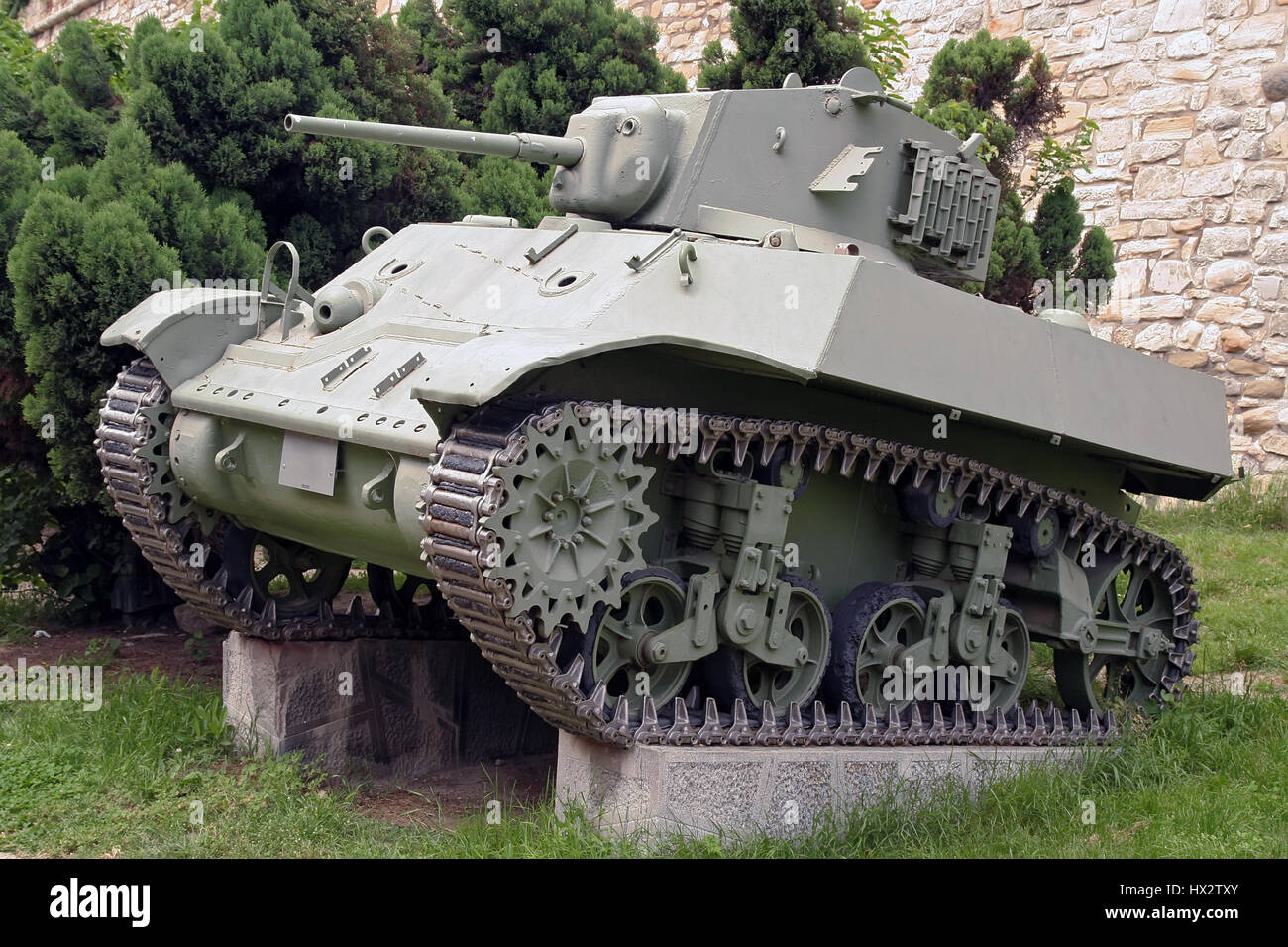 Second world war tanks. Obsolete tanks Stock Photo - Alamy