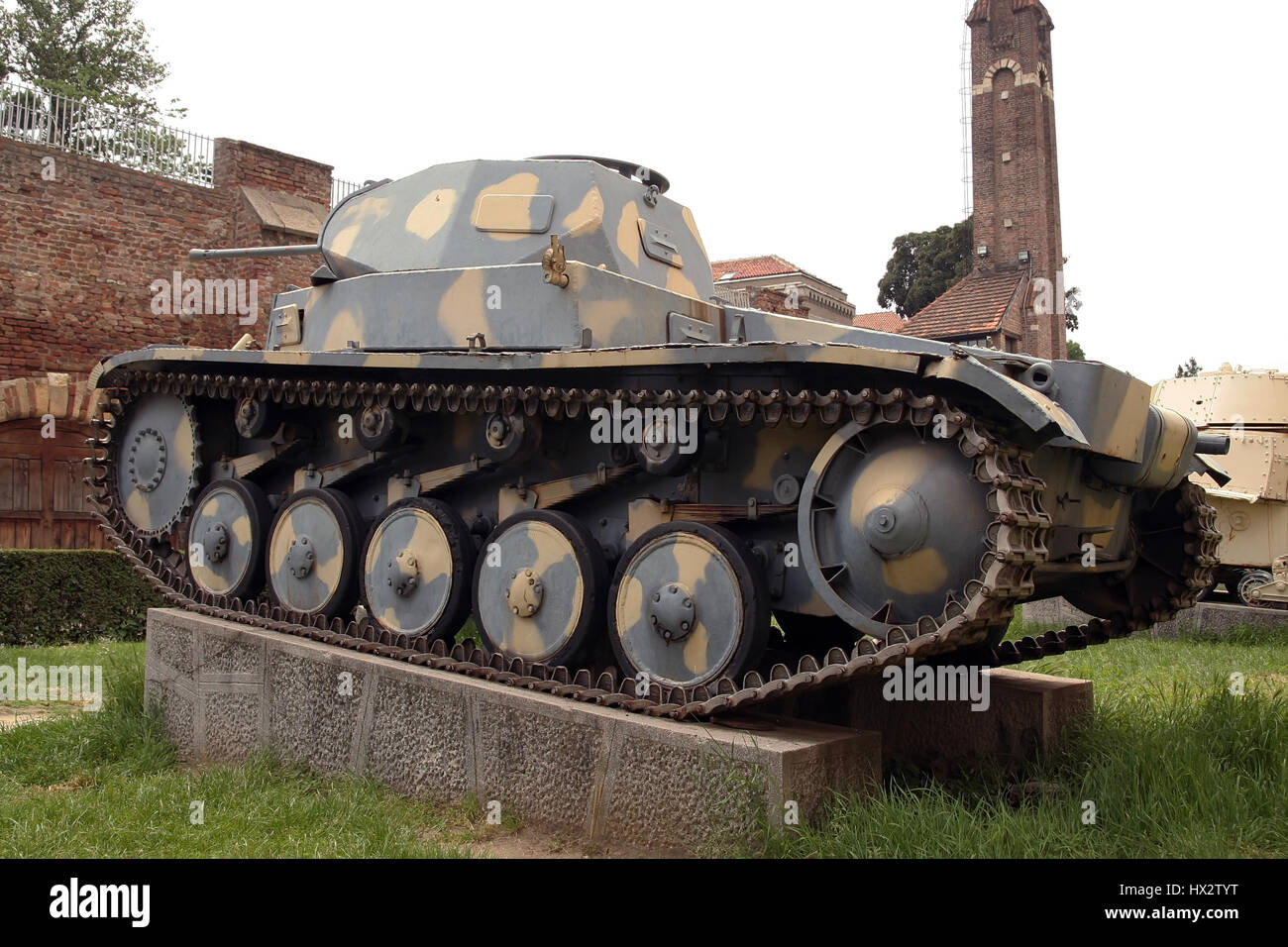 Second world war tanks. Obsolete tanks Stock Photo - Alamy