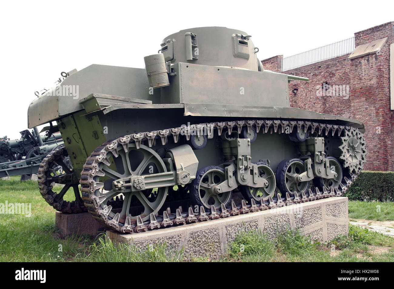 Second world war tanks. Obsolete tanks Stock Photo - Alamy