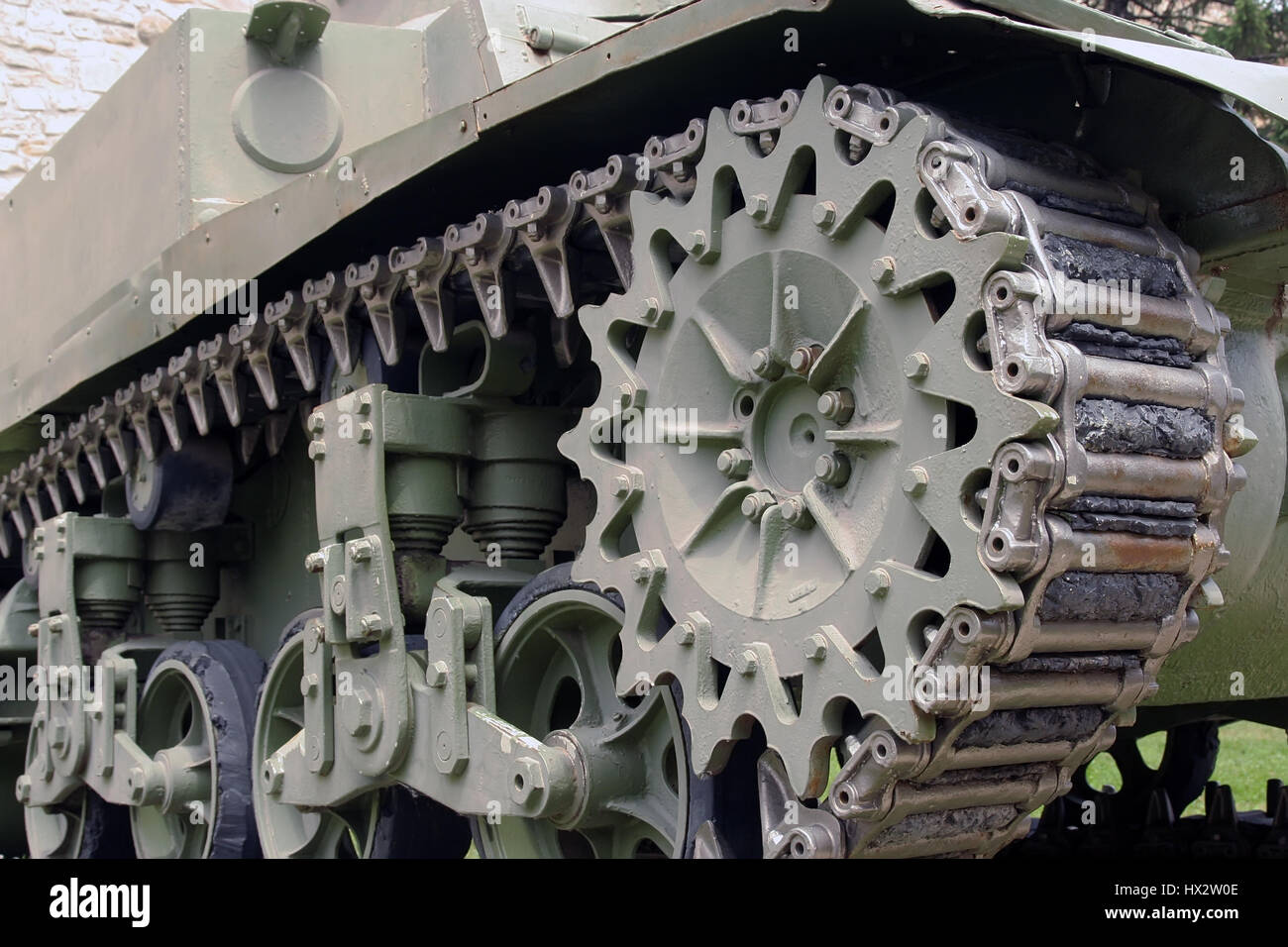 Second world war tanks. Obsolete tanks Stock Photo - Alamy