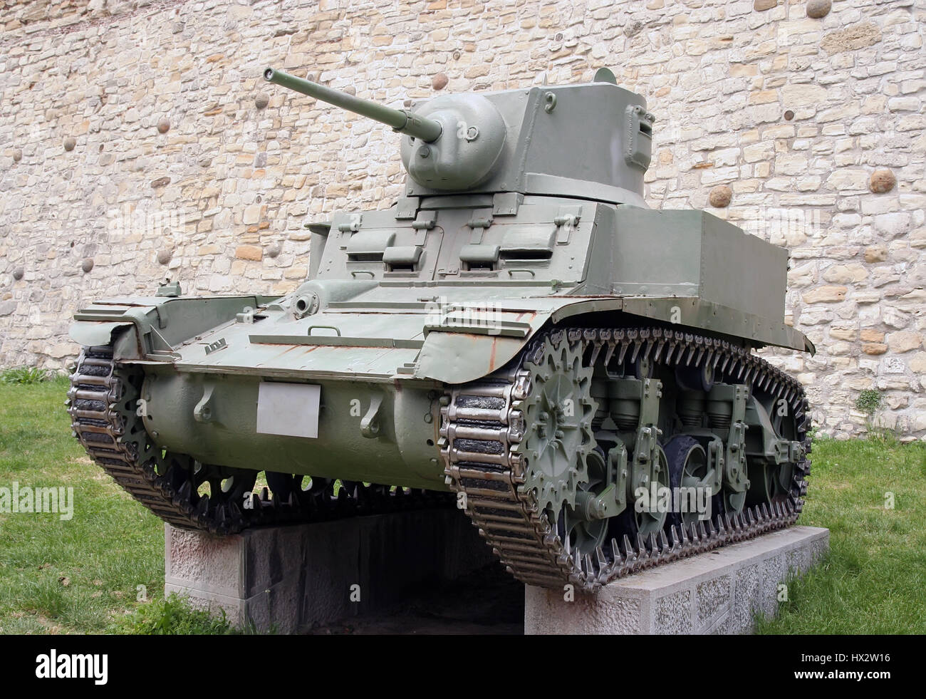 Second world war tanks. Obsolete tanks Stock Photo - Alamy