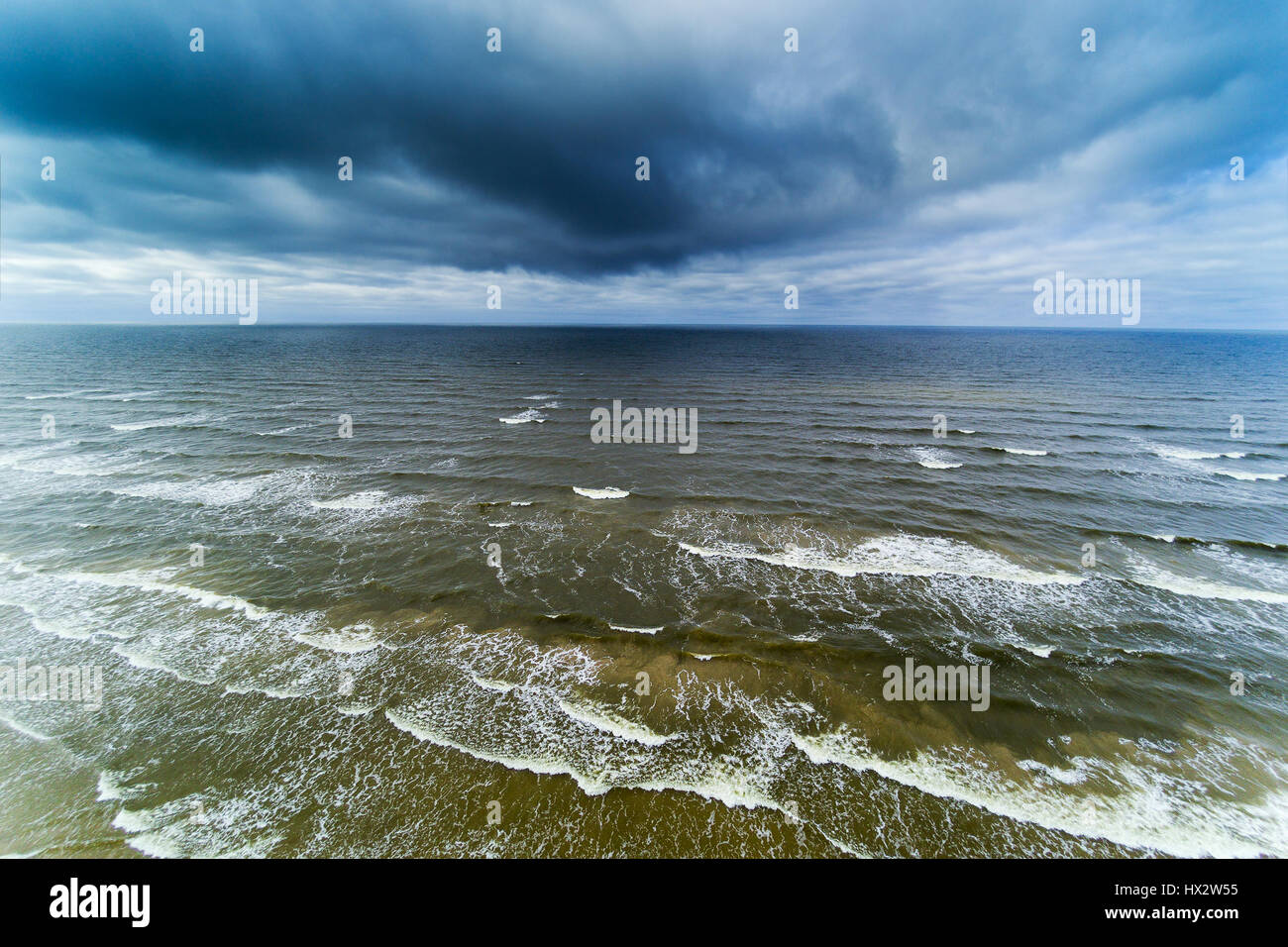 Windy day by Baltic sea Stock Photo - Alamy