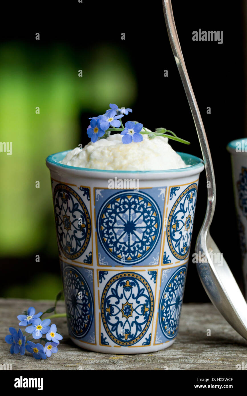 Farm cottage cheese Stock Photo - Alamy