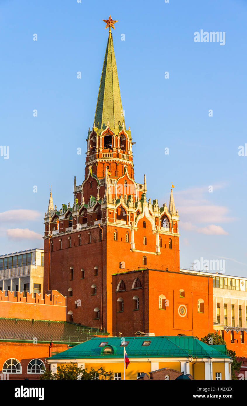 Trinity Tower of Moscow Kremlin - Russia Stock Photo - Alamy