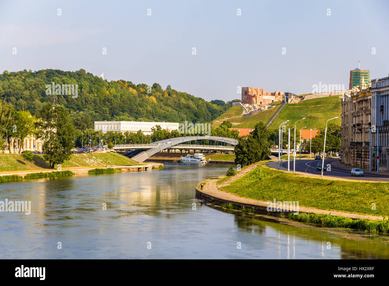 Vilnius over Neris River in Lithuania Stock Photo - Alamy