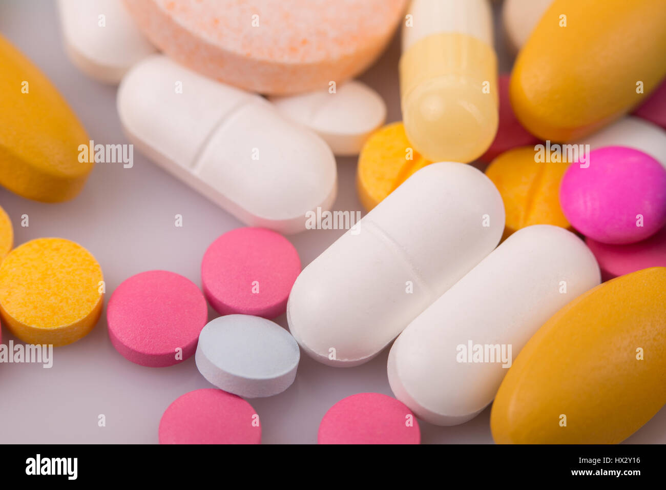 different Tablets pills capsule heap mix therapy drugs Stock Photo - Alamy