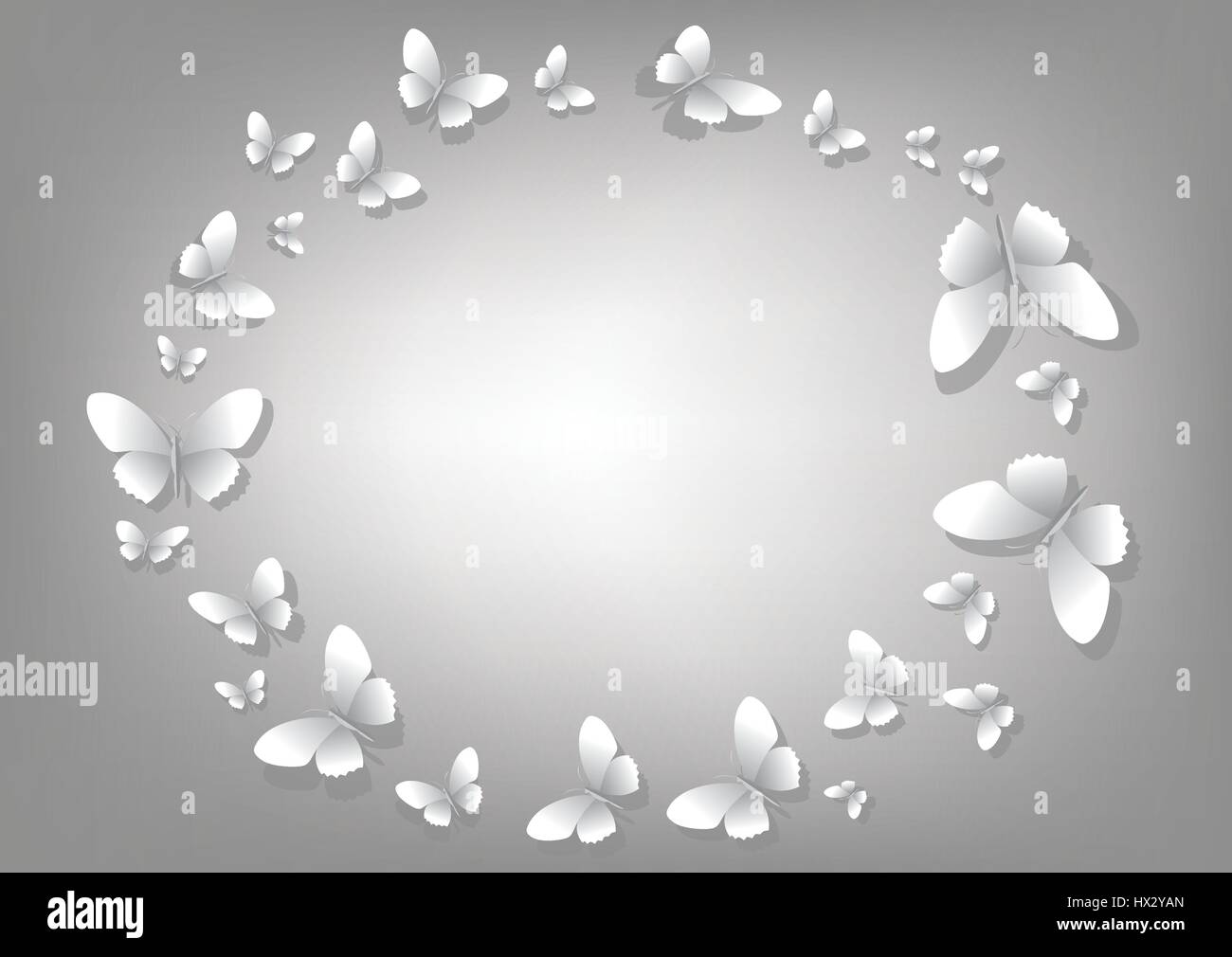 Light grey butterfly Stock Vector Images - Alamy