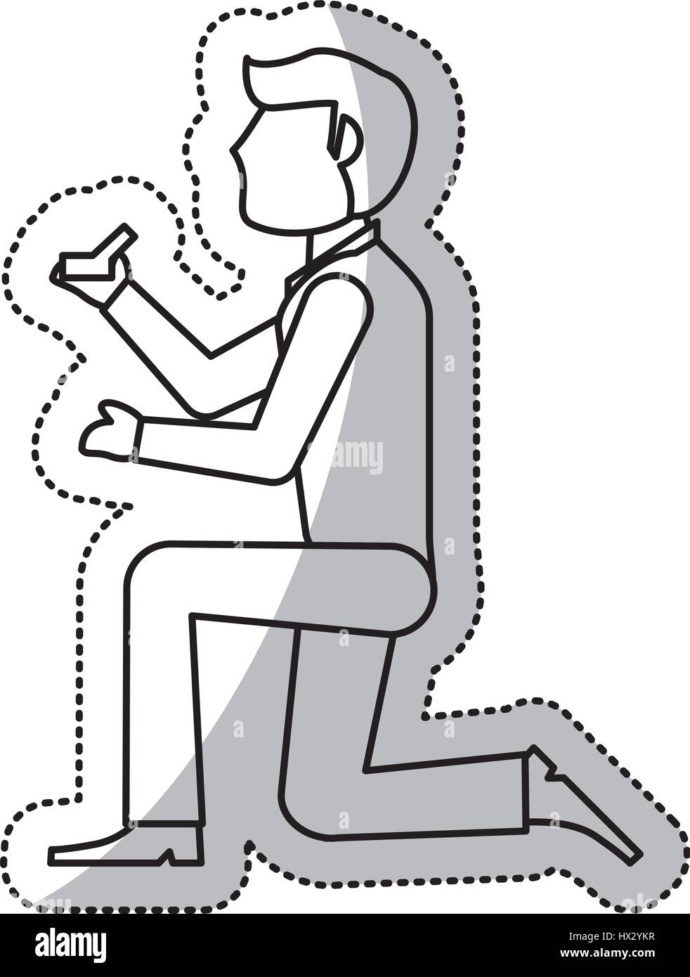 Man holding wedding ring Stock Vector Images - Alamy