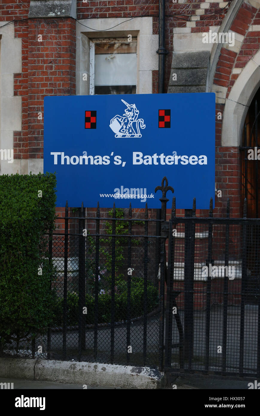 The sign outside Thomas's Battersea in London after it was announced ...