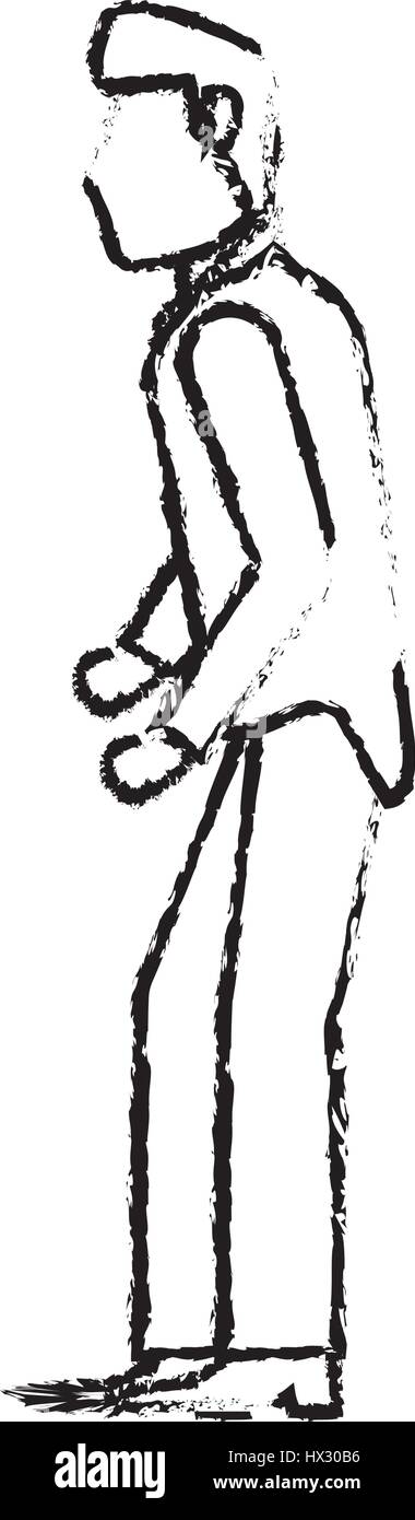 Portrait woman drawing heart Stock Vector Images - Alamy