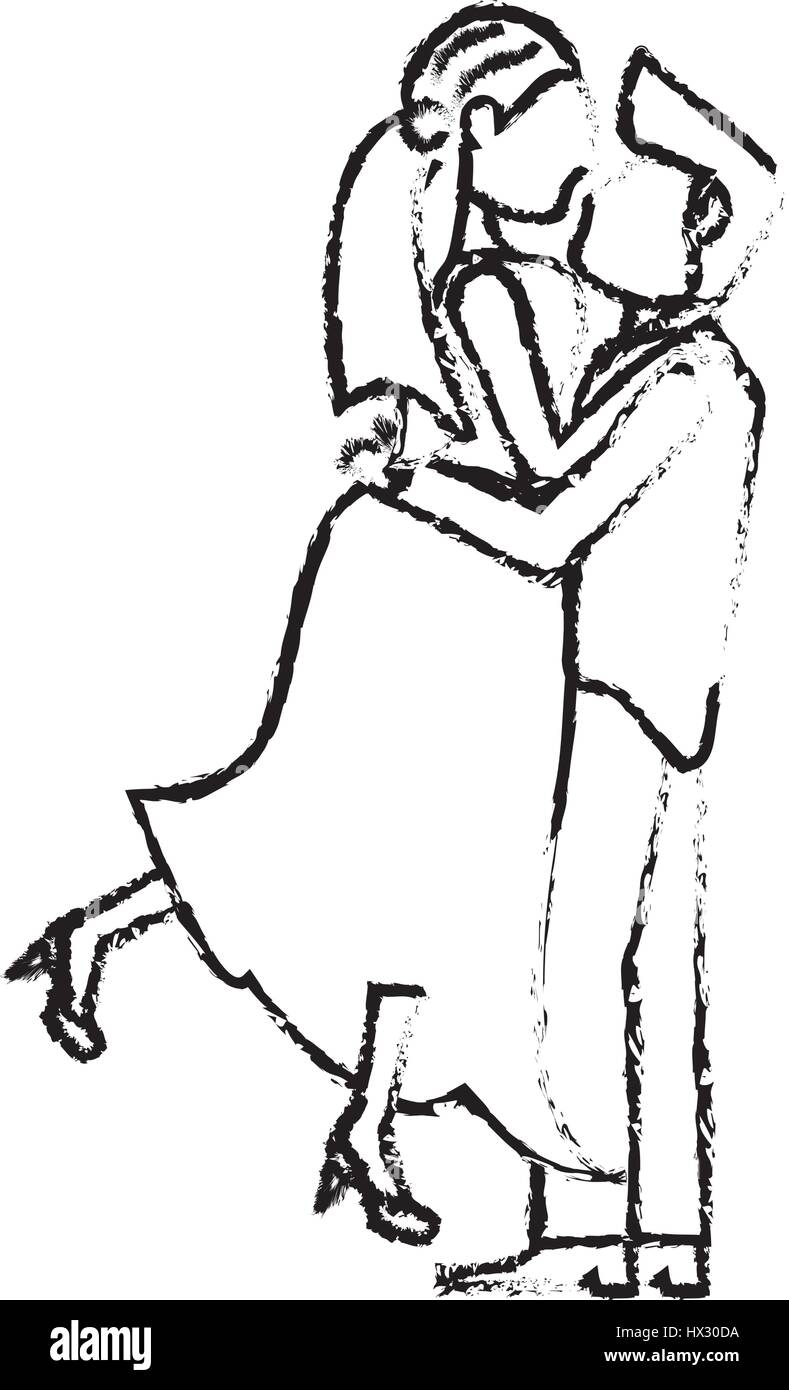 Romantic Couple Sketch