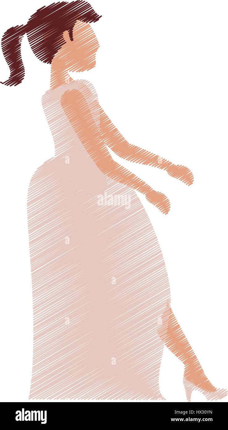 drawing bride woman beautiful Stock Vector Image & Art - Alamy