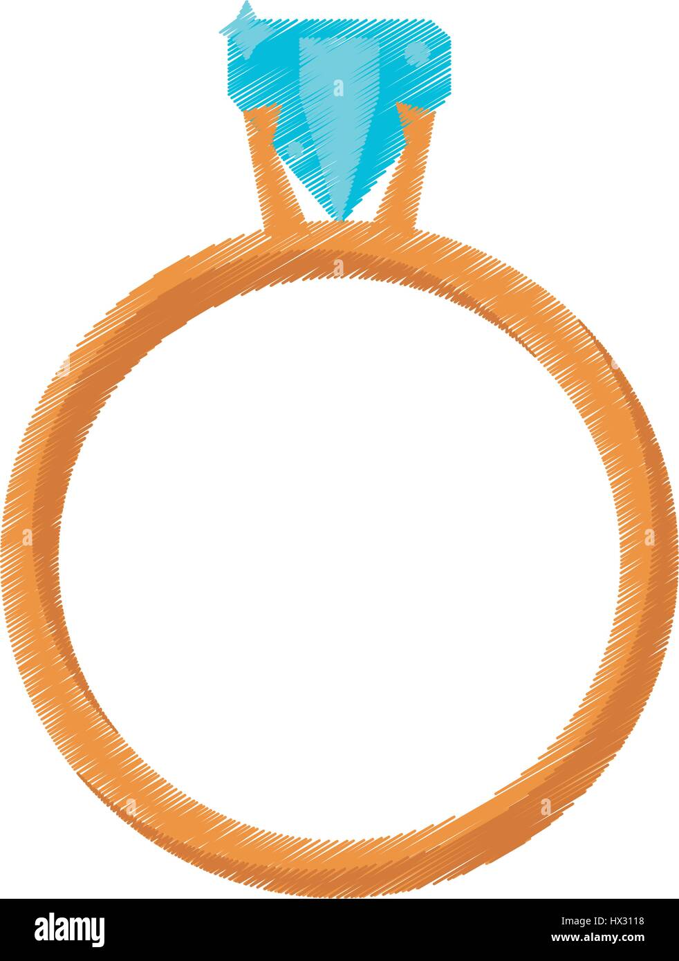 drawing golden ring wedding symbol Stock Vector Image & Art - Alamy