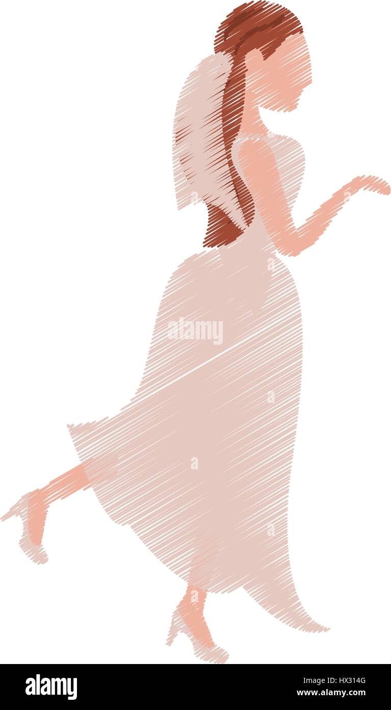 drawing bride woman beautiful Stock Vector Image & Art - Alamy