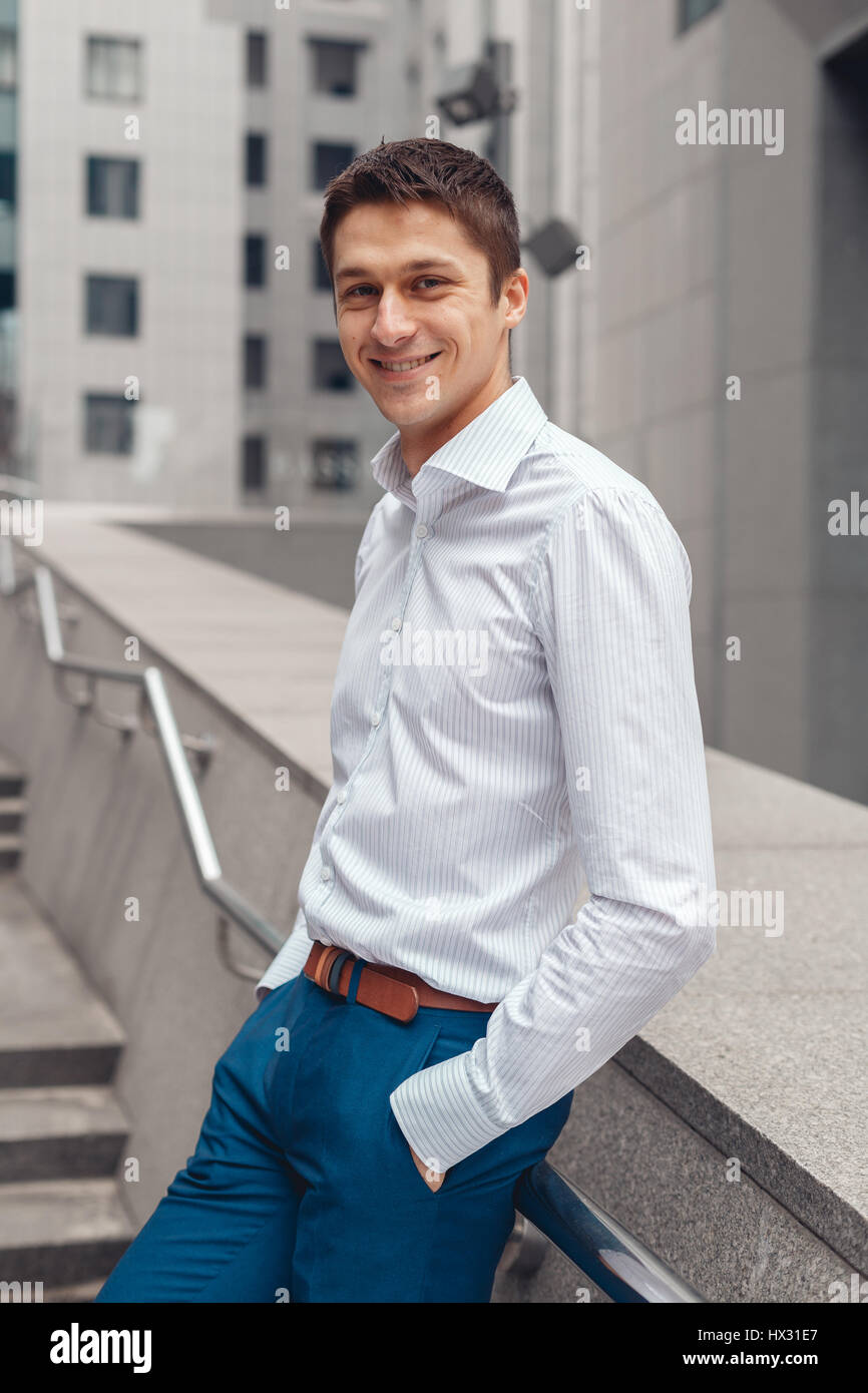 Formal wear standing business man hi-res stock photography and images ...