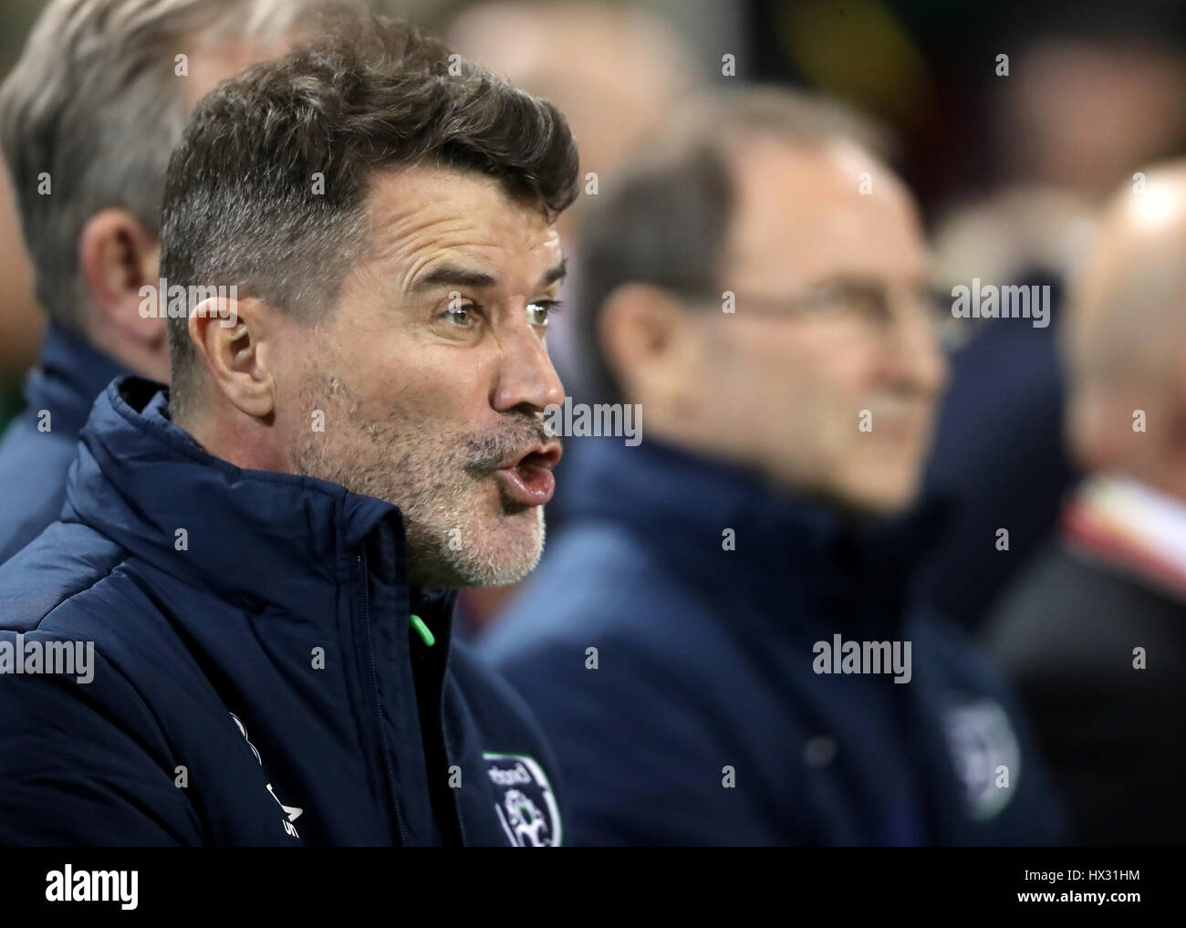 Republic of Ireland assistant manager Roy Keane before the 2018 FIFA ...