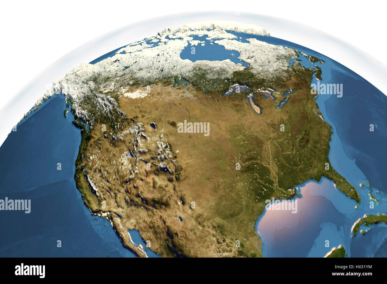 Earth from space north america hi-res stock photography and images - Alamy