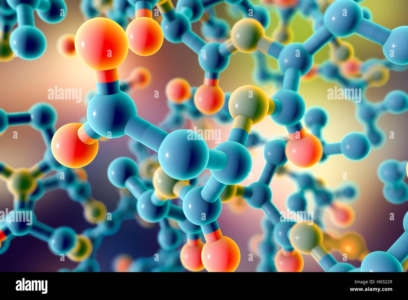 Molecular structure, computer illustration Stock Photo - Alamy