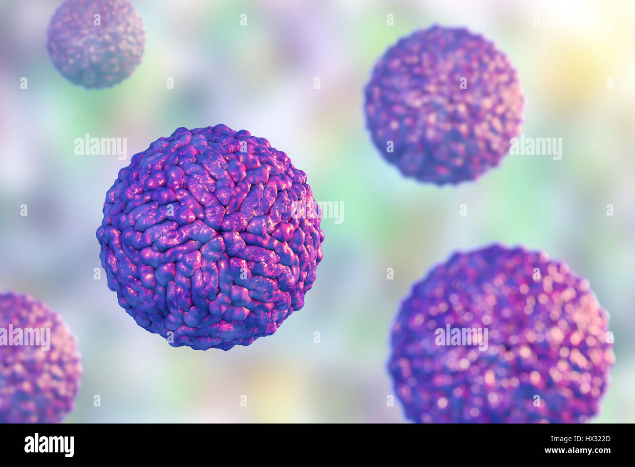 Hepatitis virus particle artwork hi-res stock photography and images ...